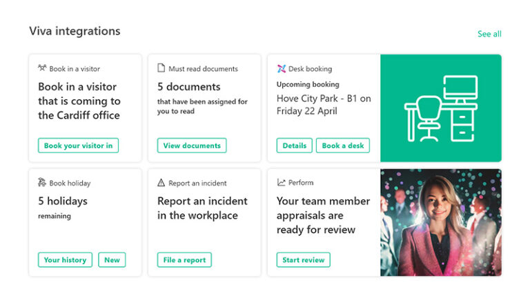 SharePoint intranet features