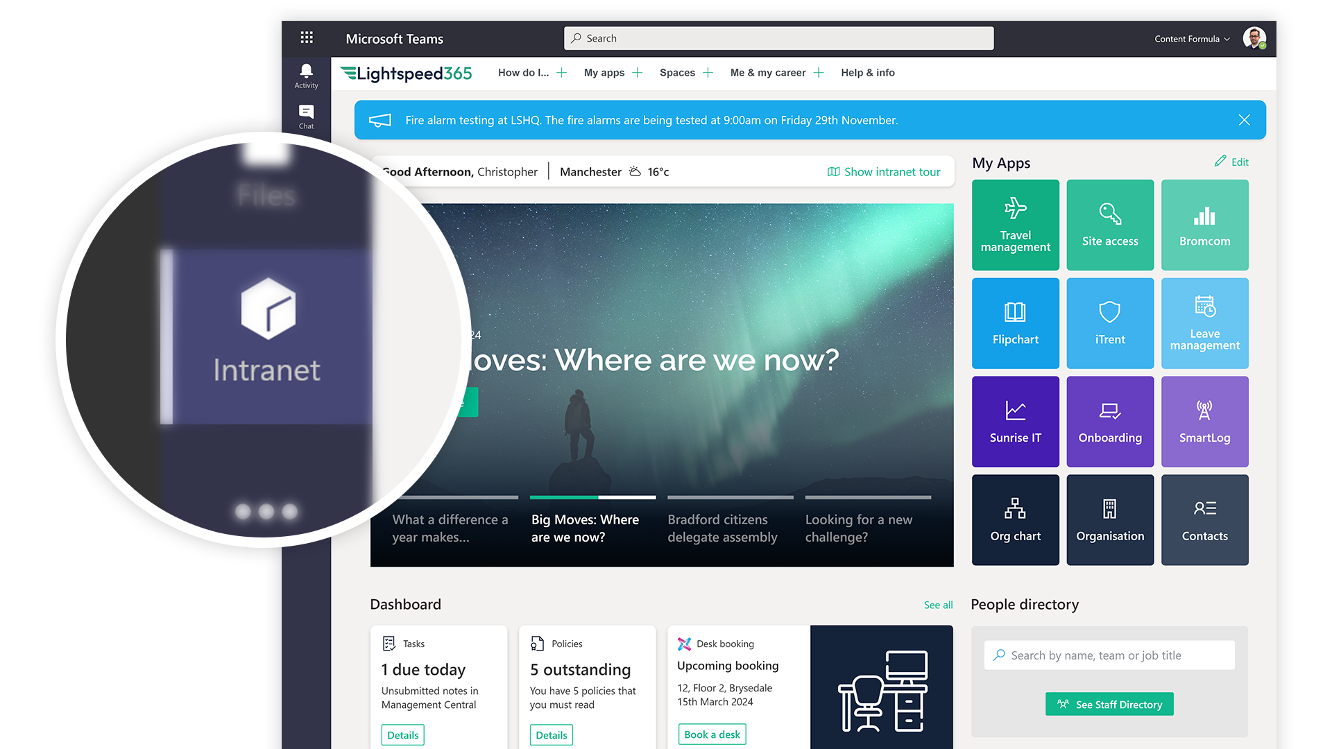 SharePoint intranet solution - Microsoft 365